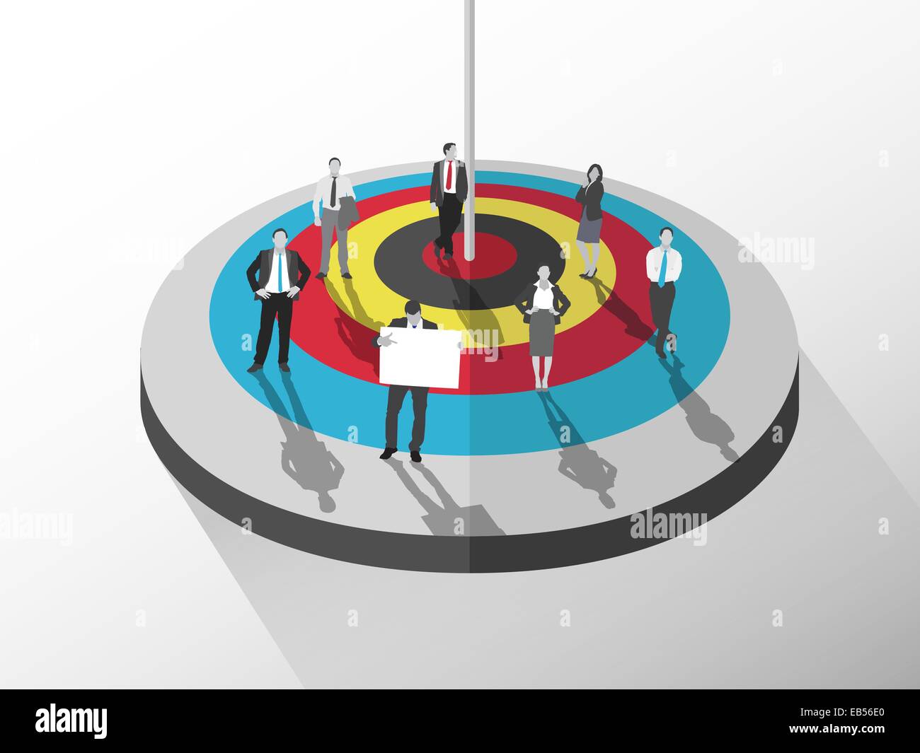 Digital business target Stock Vector Images - Alamy