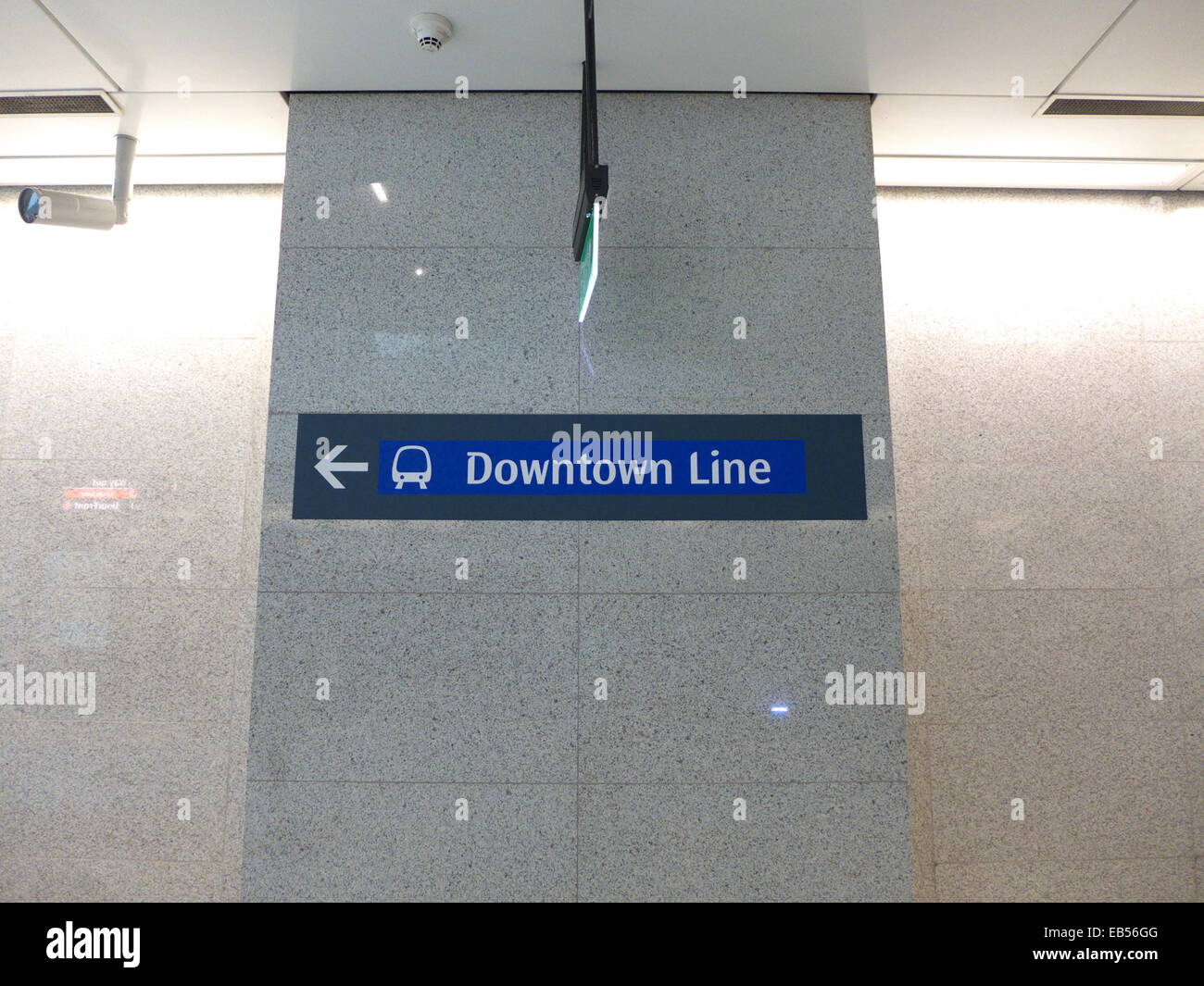 South East Asia Singapore metro MRT Downtown Line Stock Photo - Alamy