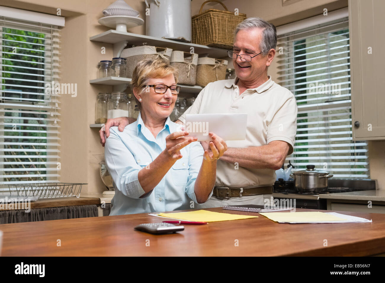 Married couple bills receipts hi-res stock photography and images - Alamy