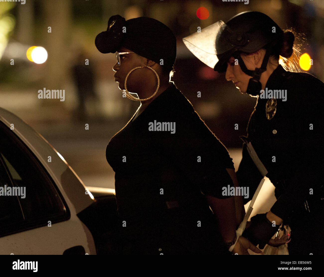 Woman arrested at night hi-res stock photography and images - Alamy