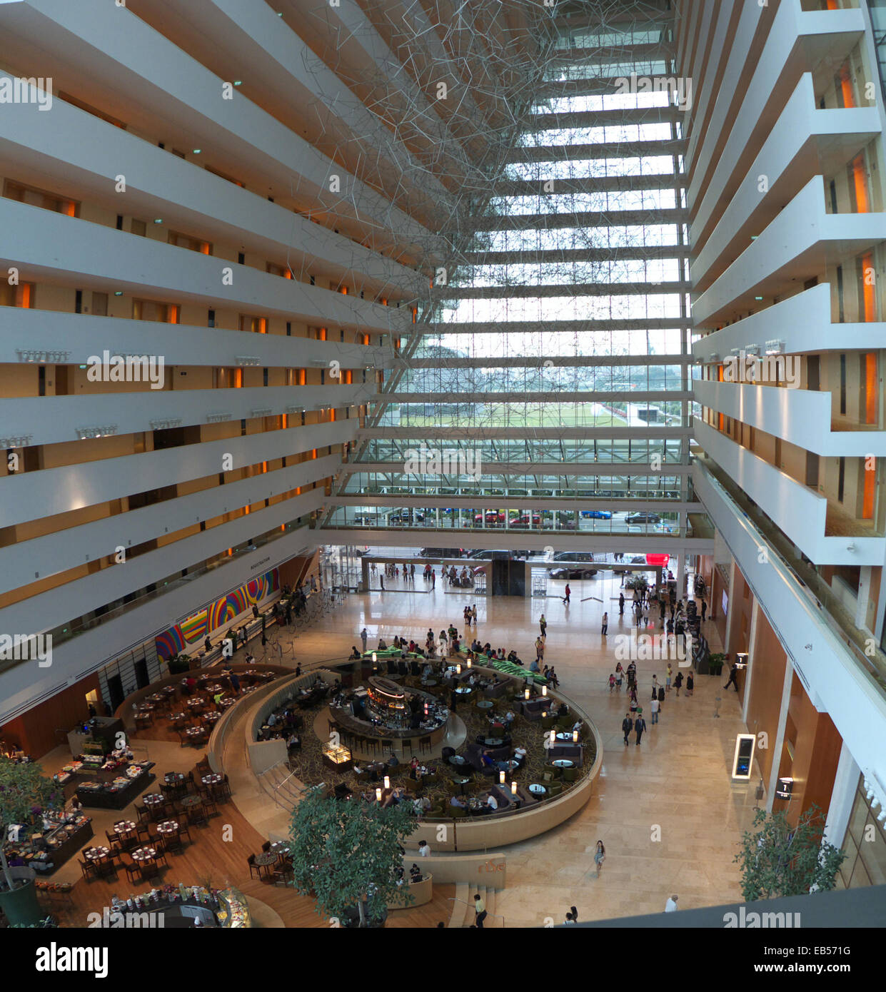 South East Asia Singapore Marina Bay Sands Hotel Lobby Stock Photo - Alamy