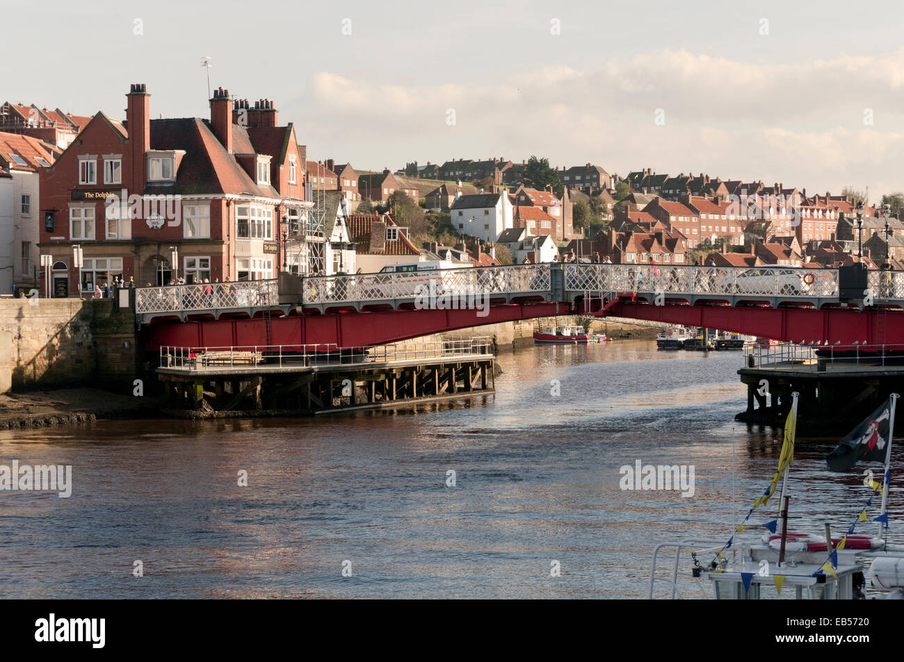 Whitby Swing Bridge Stock Photo - Alamy