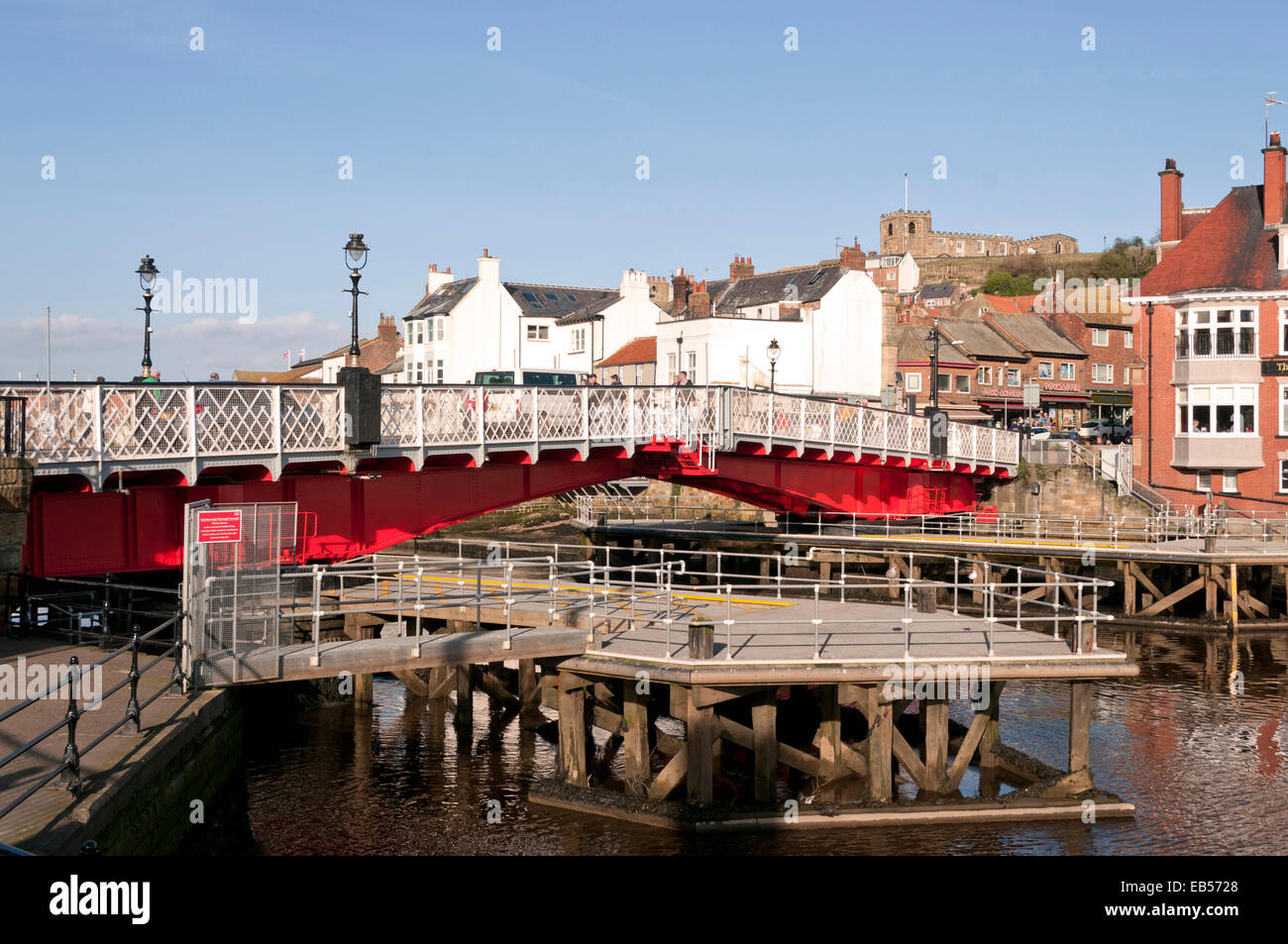Whitby Swing Bridge Stock Photo - Alamy