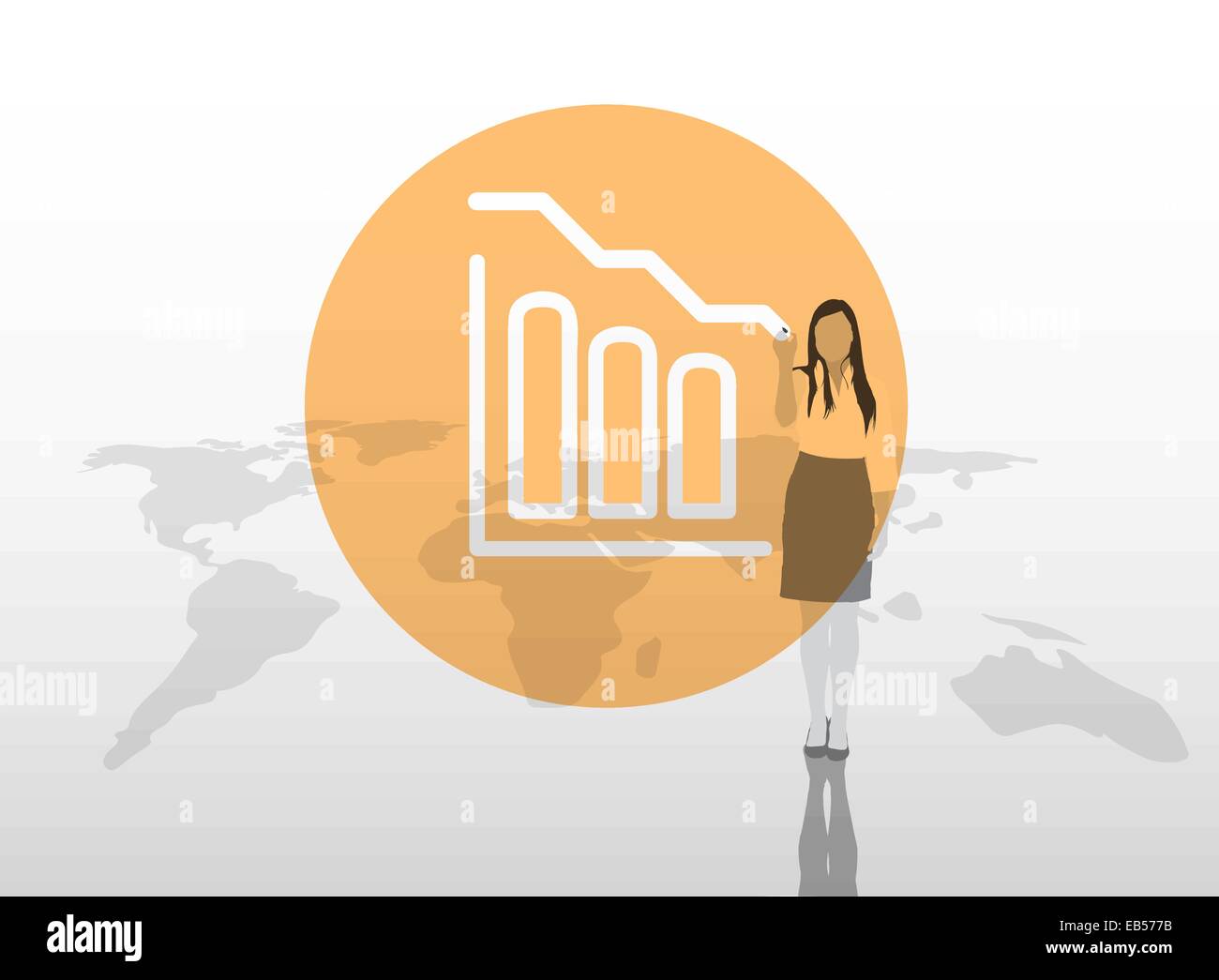 World map drawing hi-res stock photography and images - Alamy