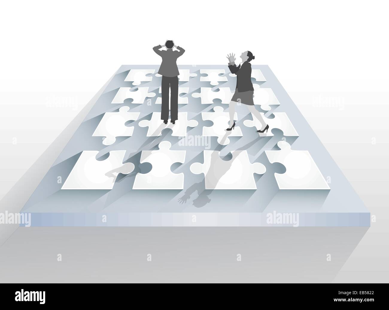 People puzzle Stock Vector Images - Alamy