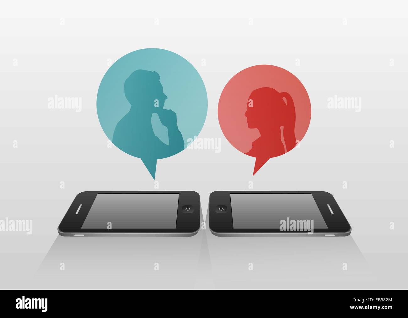 Speech smartphone Stock Vector Images - Alamy