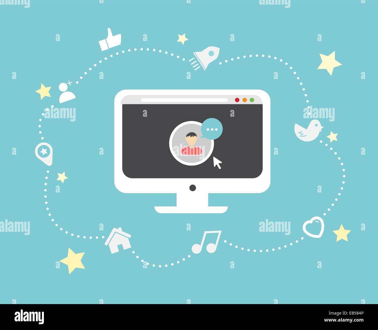 Online community background Stock Vector Images - Alamy