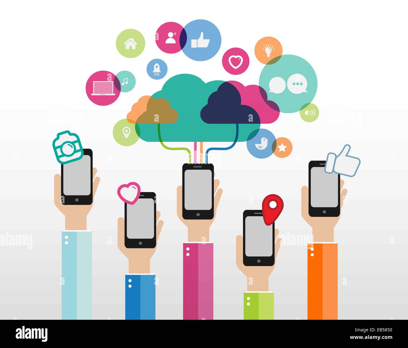 Connecting phones hi-res stock photography and images - Alamy