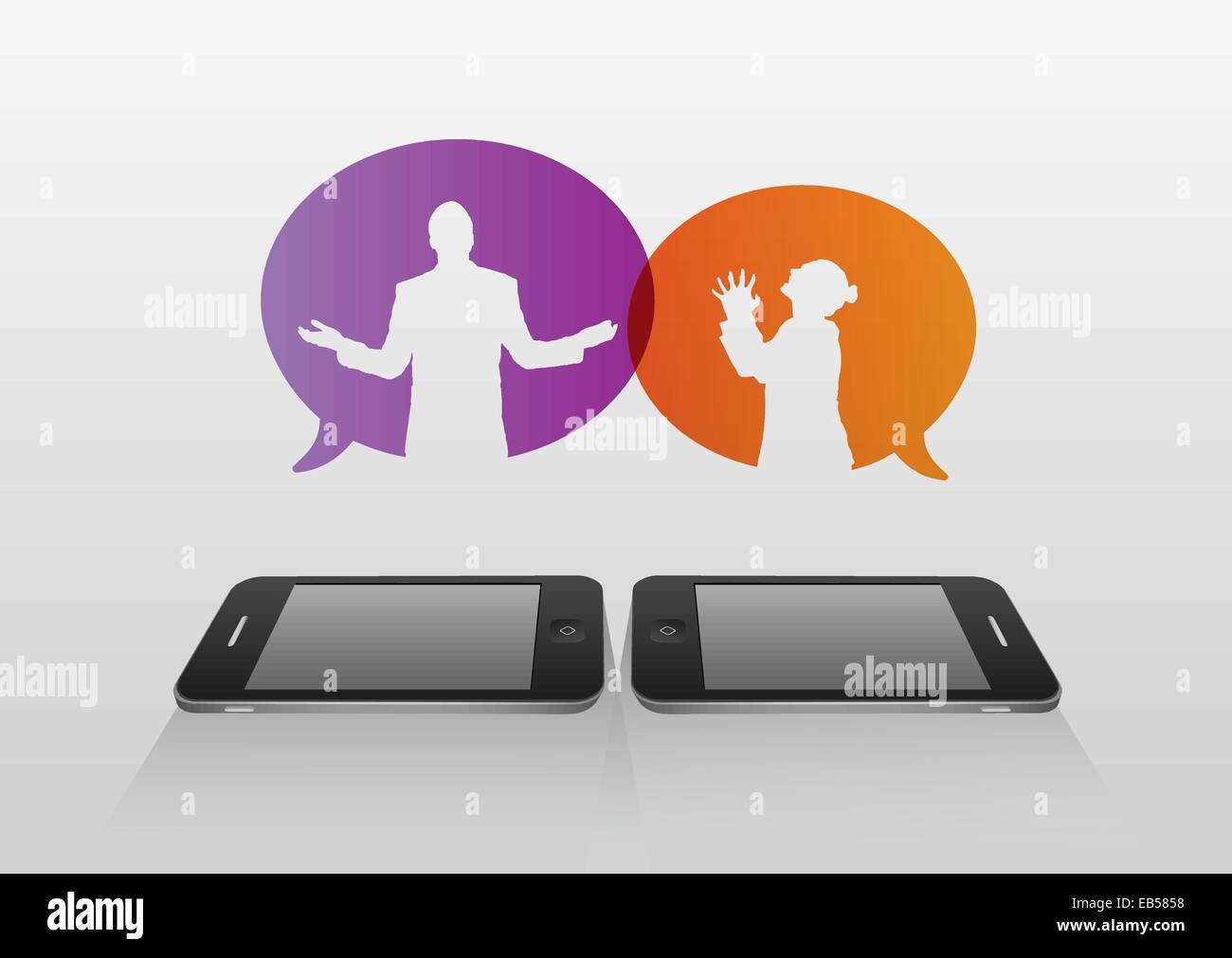 Business people arguing over phone concept Stock Vector Image & Art - Alamy
