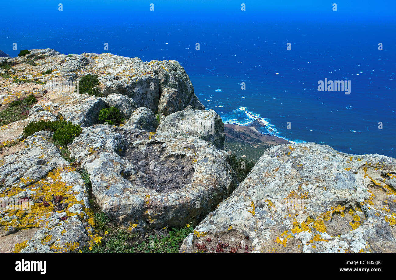 Tunisia, the Cap Bon sea cliffs Stock Photo - Alamy