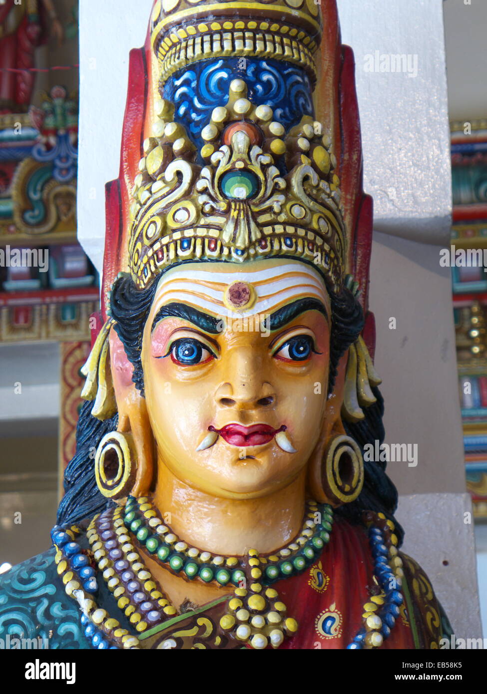 Singapore Chinatown Sri Mariamman Temple goddess Stock Photo - Alamy