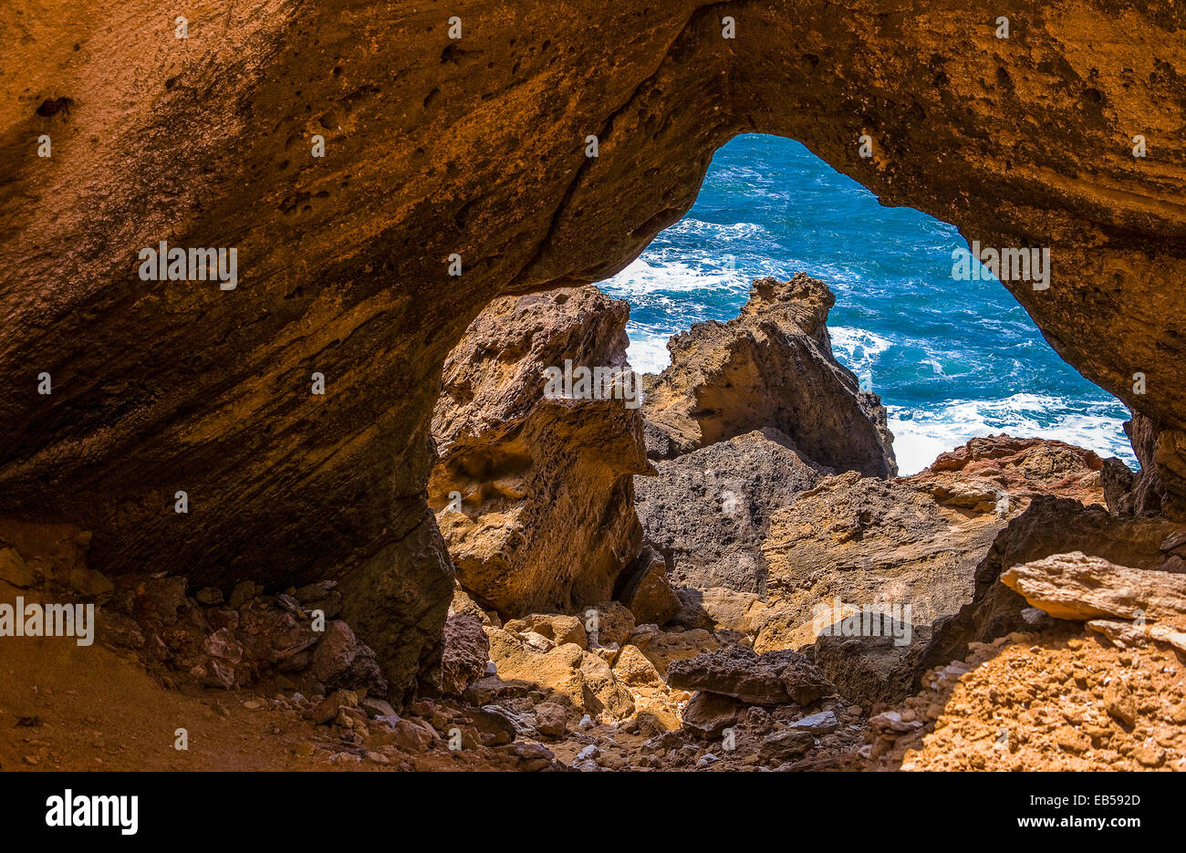 Tunisia, the Cap Bon sea cliffs Stock Photo - Alamy