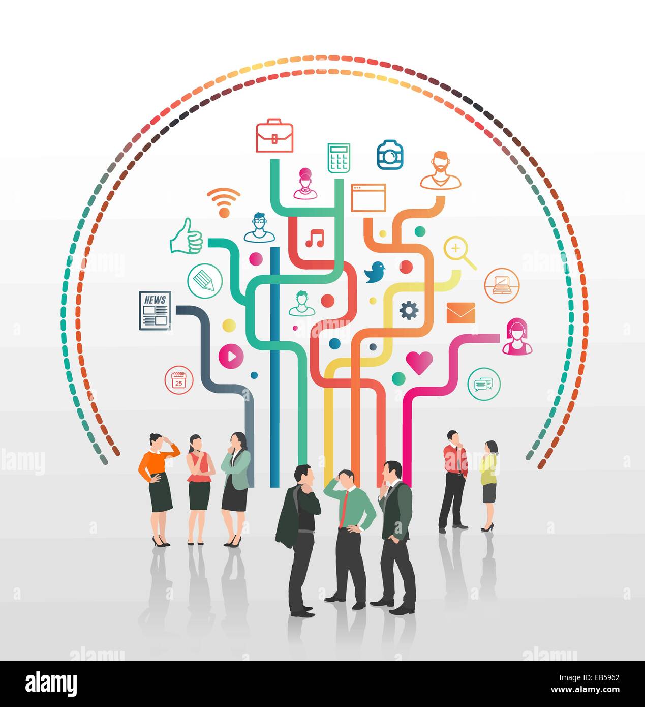 Business icons hi-res stock photography and images - Alamy