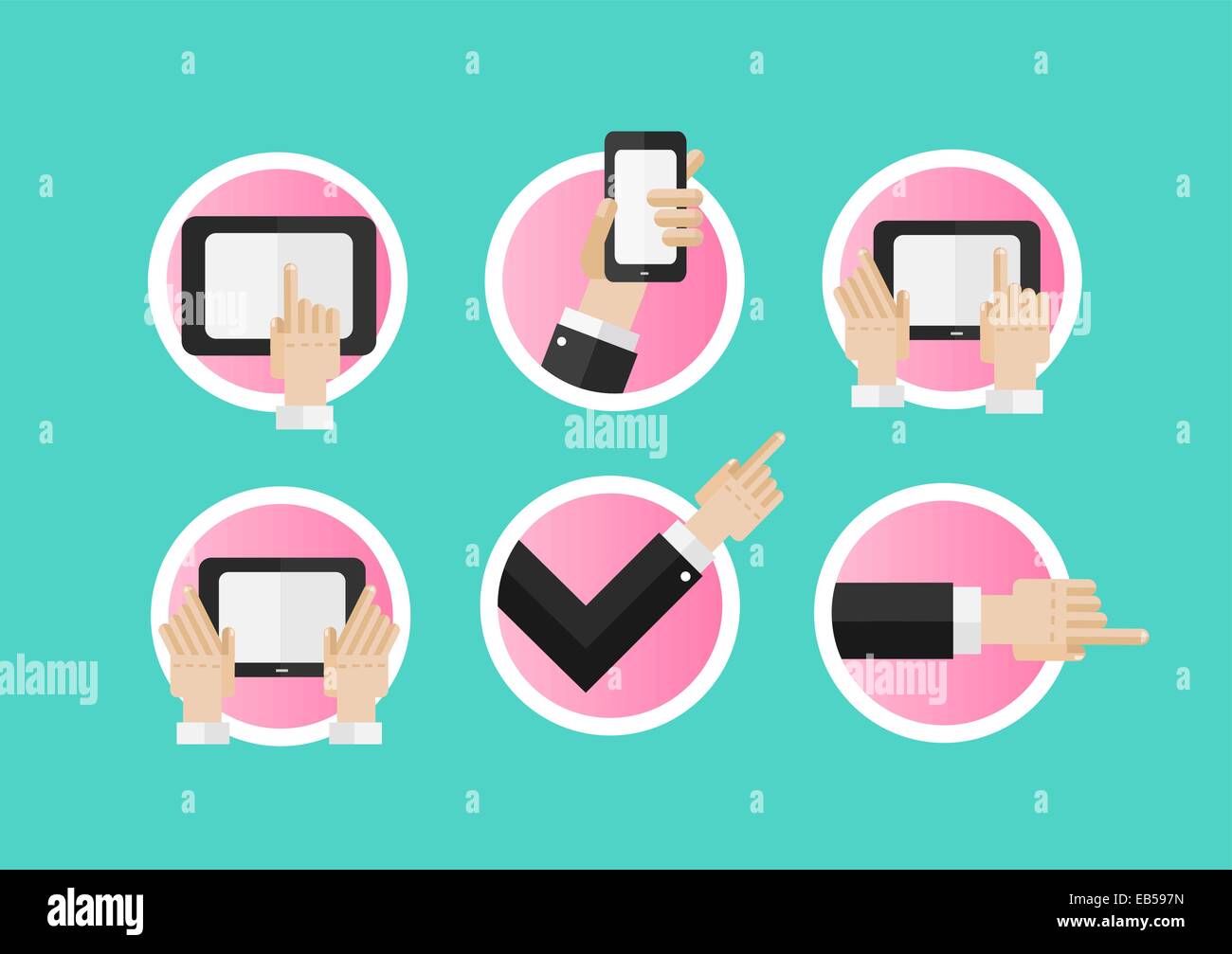 Phone hand holding using Stock Vector Images - Alamy