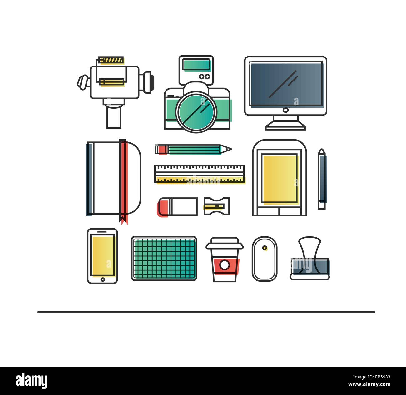 Digital stationery Cut Out Stock Images & Pictures - Alamy