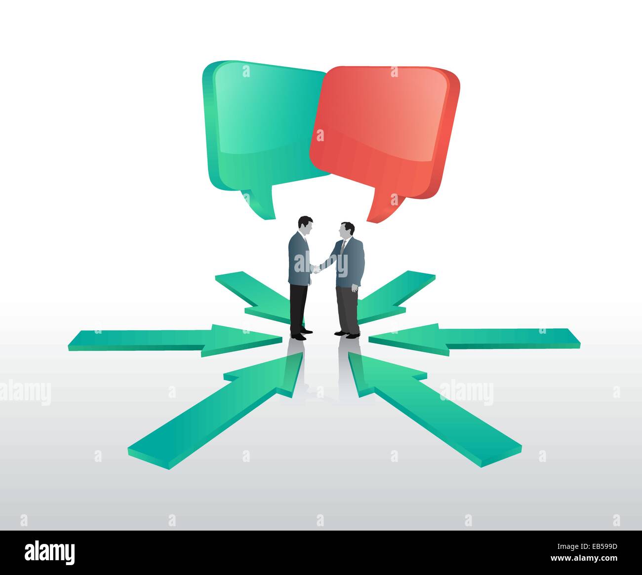 Introduction shaking hands Stock Vector Images - Alamy