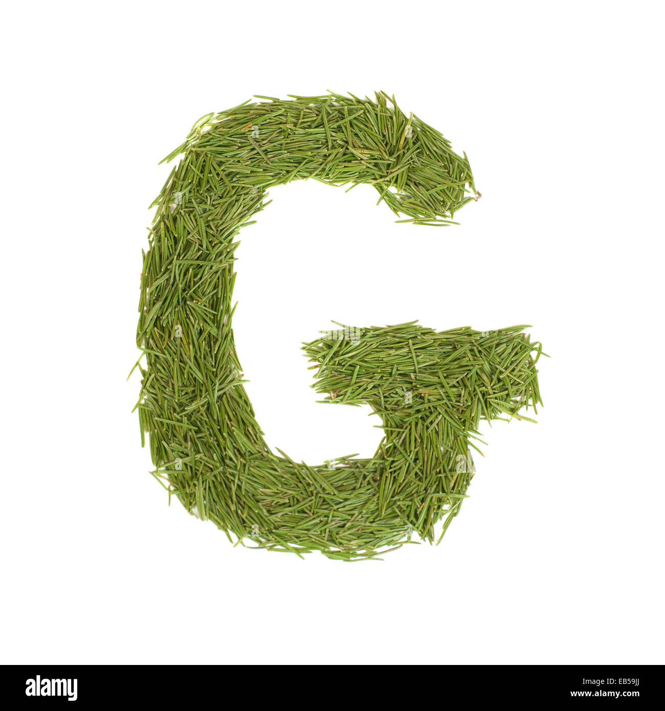 Green alphabet, letter G isolated on white Stock Photo - Alamy