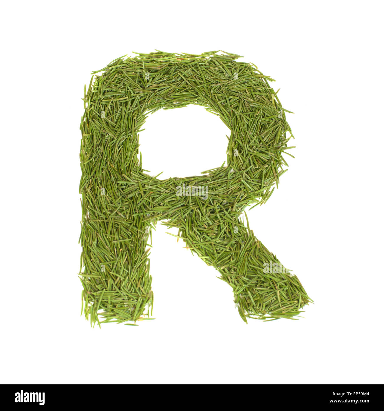Green alphabet, letter R isolated on white Stock Photo - Alamy