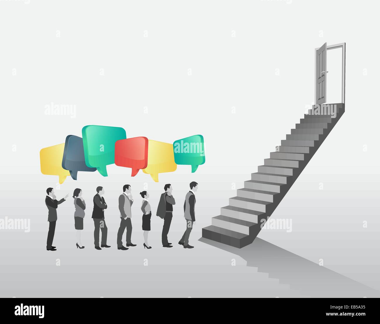 Queue Stock Vector Images - Alamy