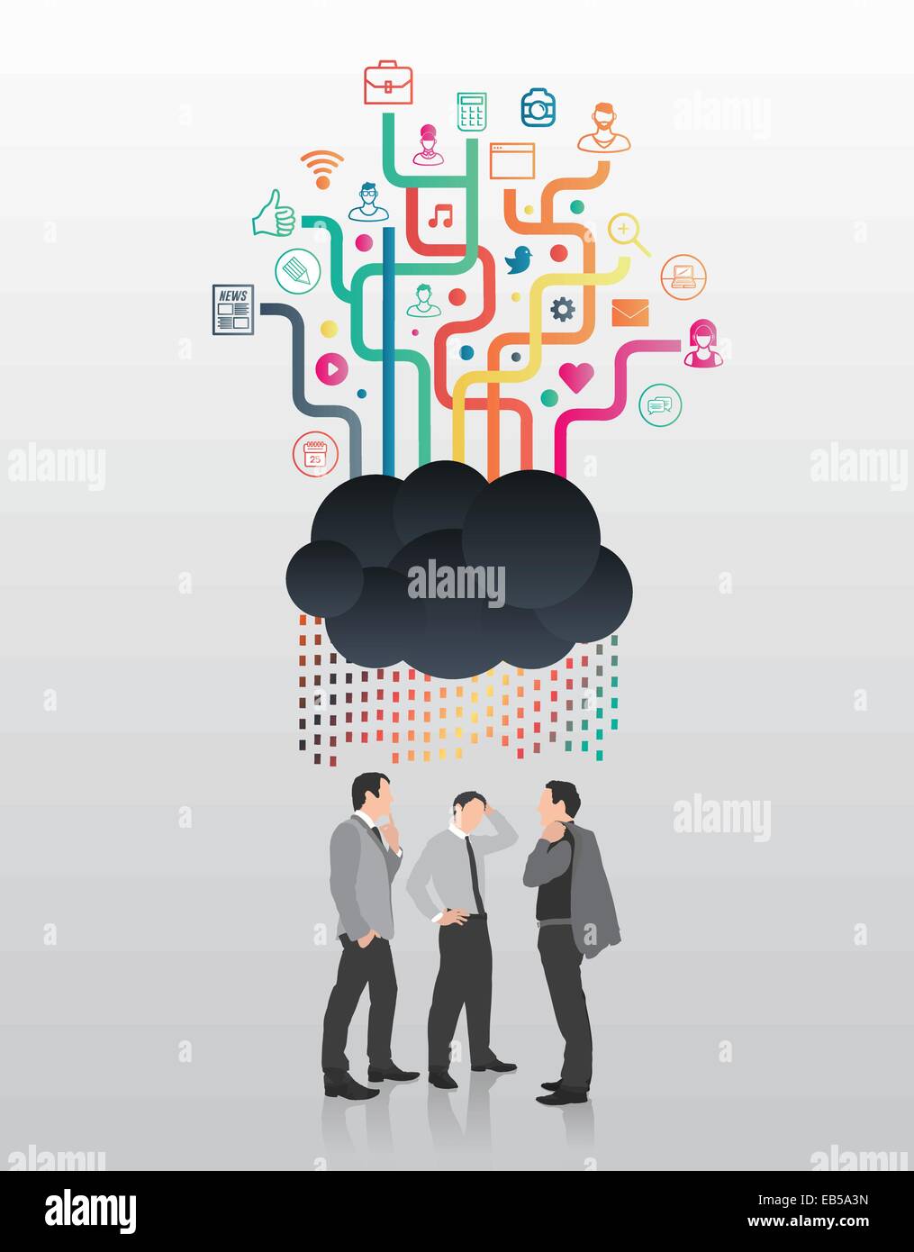 Cloud app background Stock Vector Images - Alamy