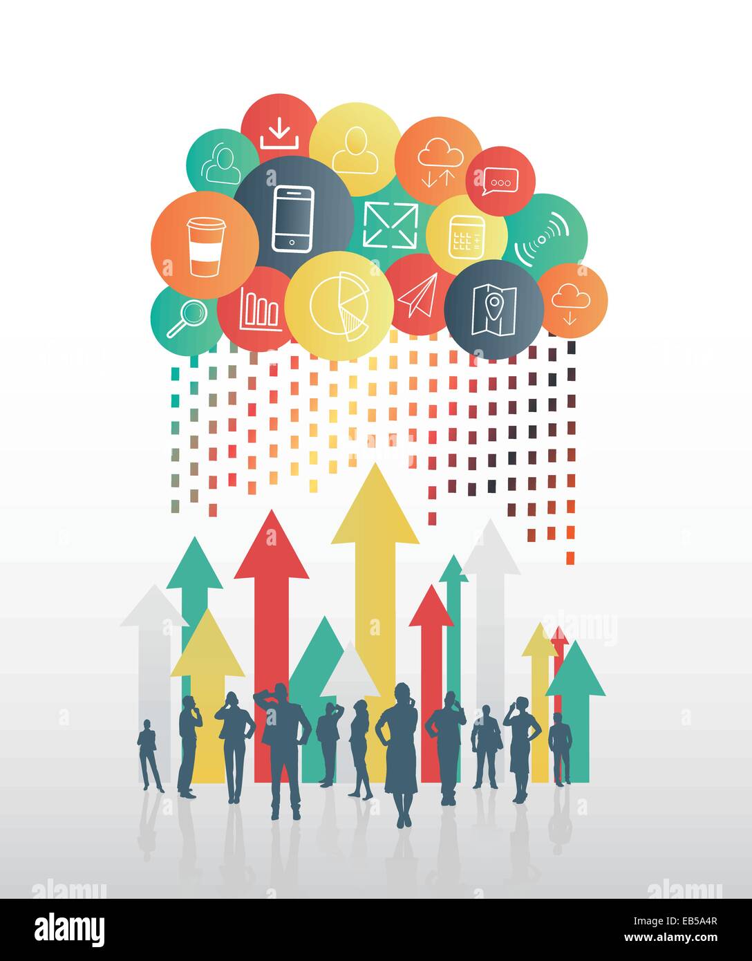 Cloud people illustration Stock Vector Images - Alamy