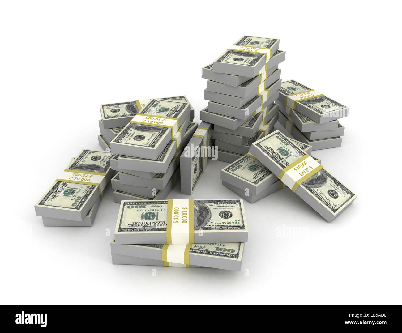 money on a white background Stock Photo - Alamy