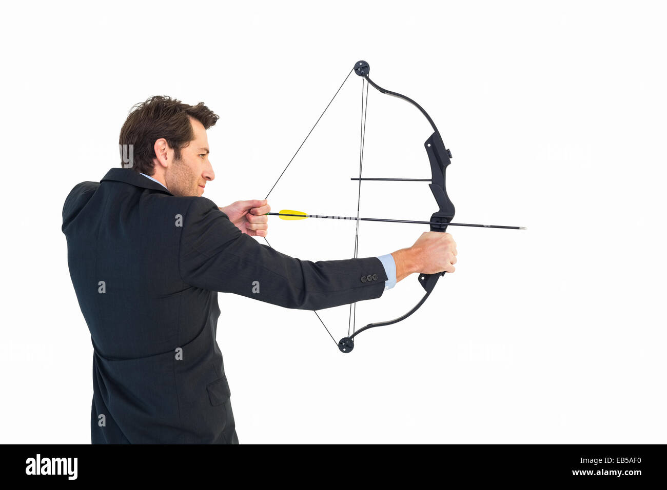 Businessman bow arrow Cut Out Stock Images & Pictures - Alamy
