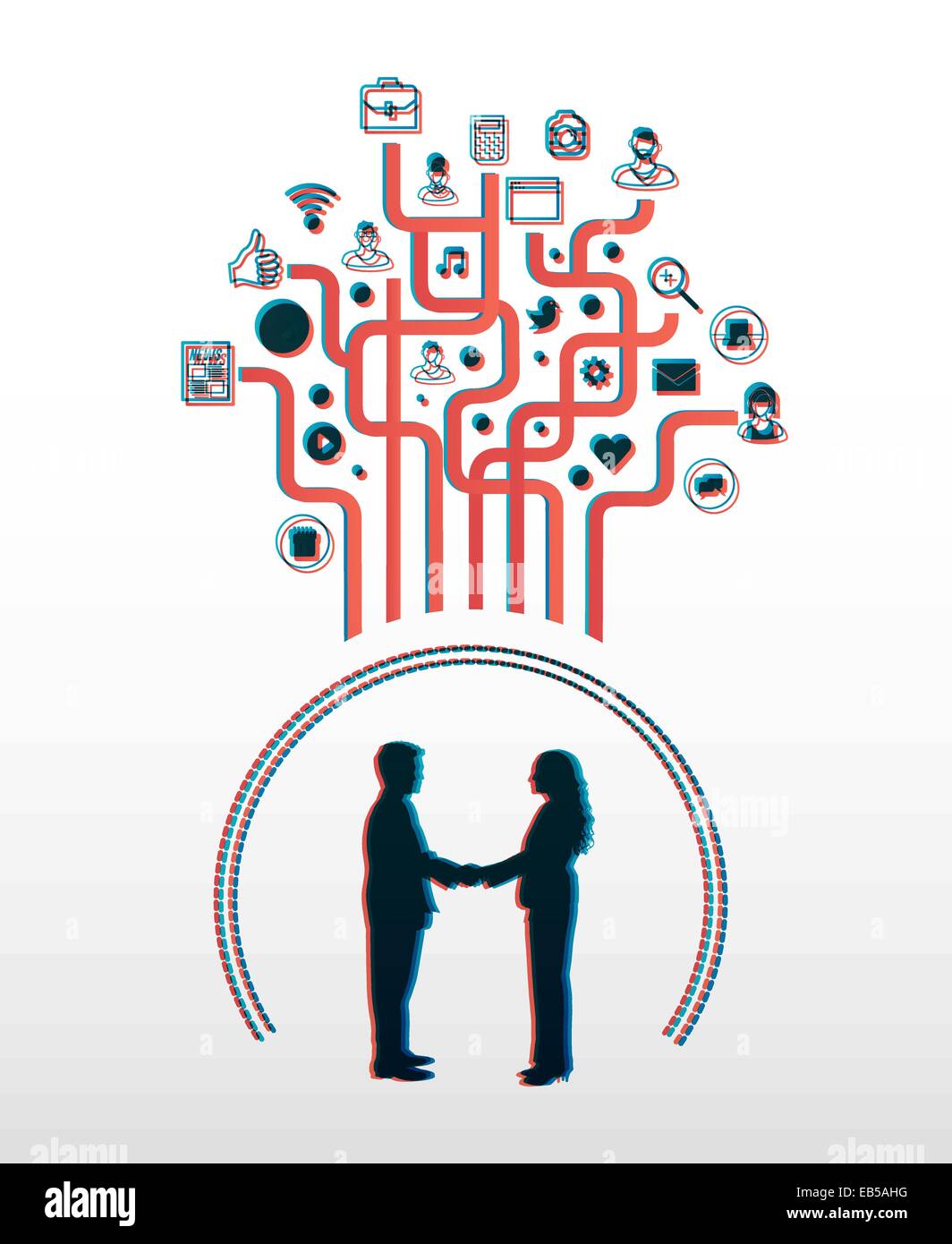 Business handshake people in Stock Vector Images - Alamy