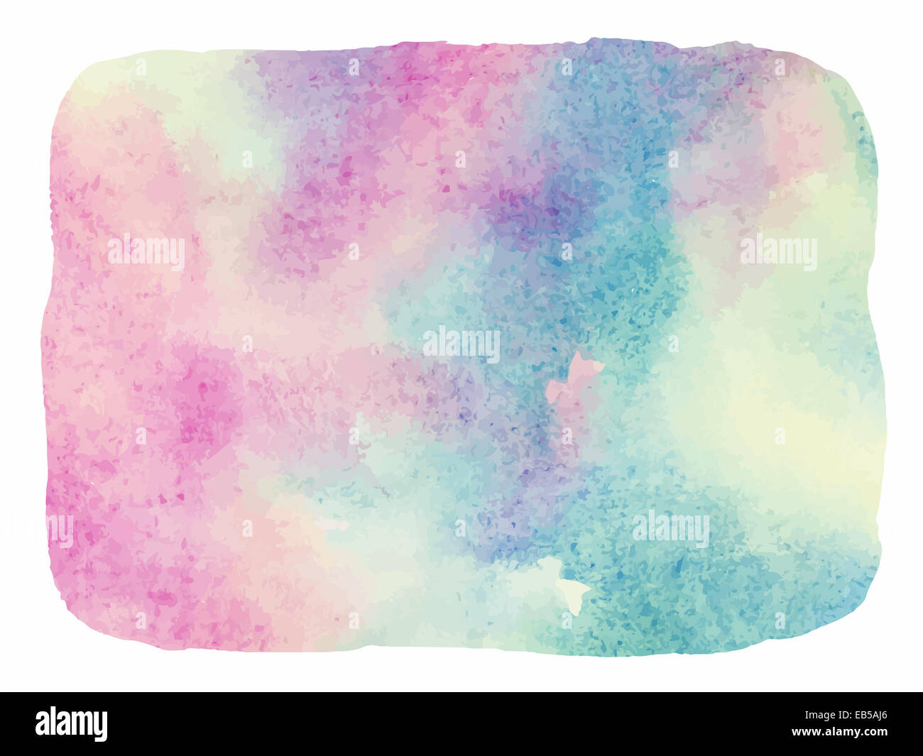 Light colorful watercolor background. Painted rectangle Stock Photo - Alamy