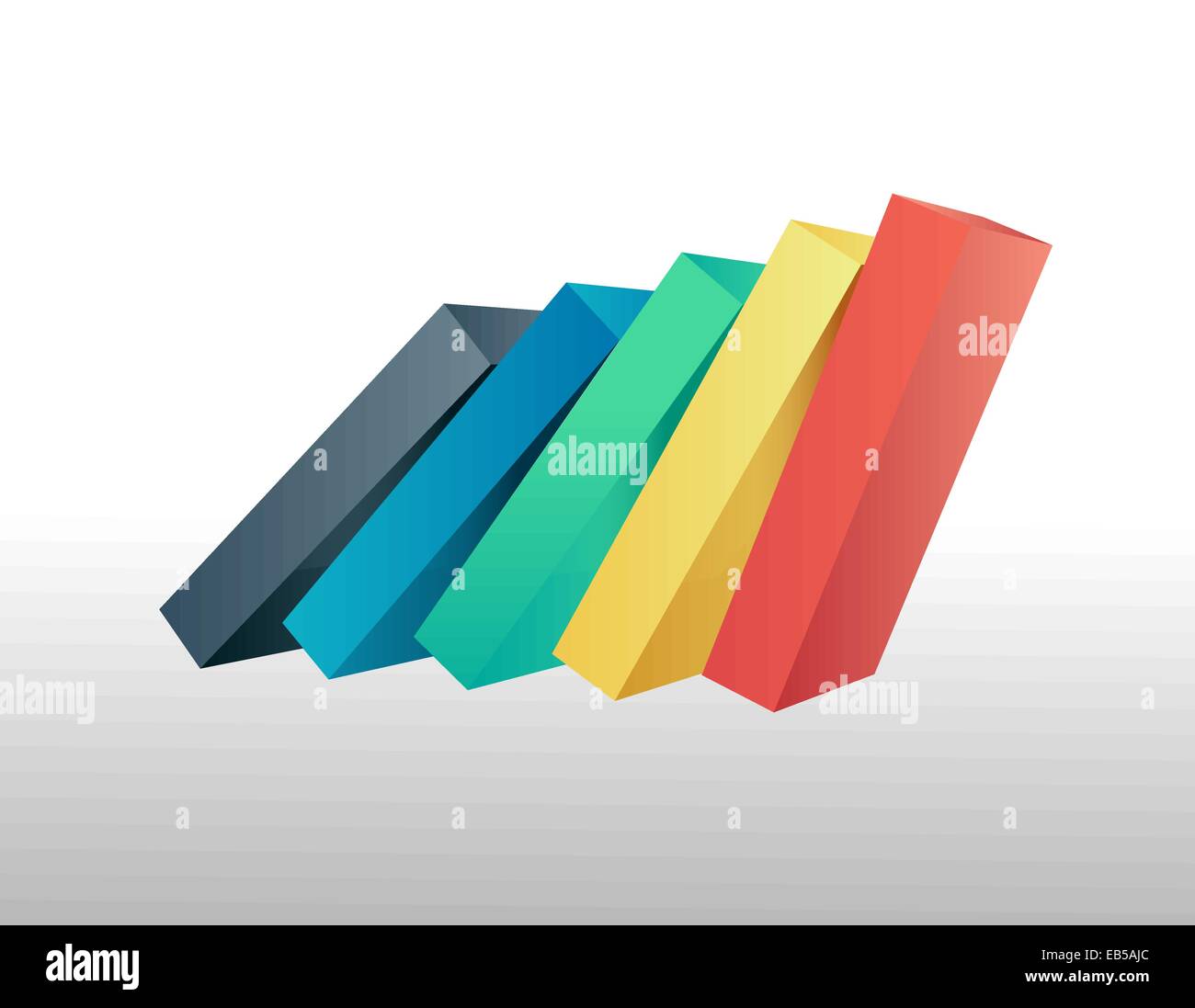 Colourful bars falling over vector Stock Vector Image & Art - Alamy