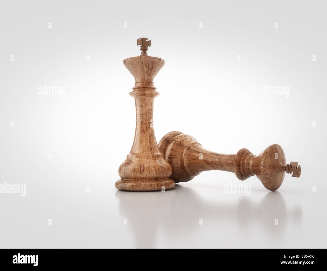 One standing king chess piece standing Stock Photo - Alamy