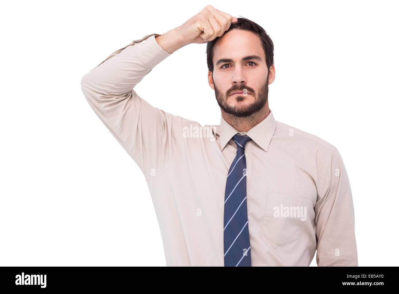 Serious man standing hand hi-res stock photography and images - Alamy