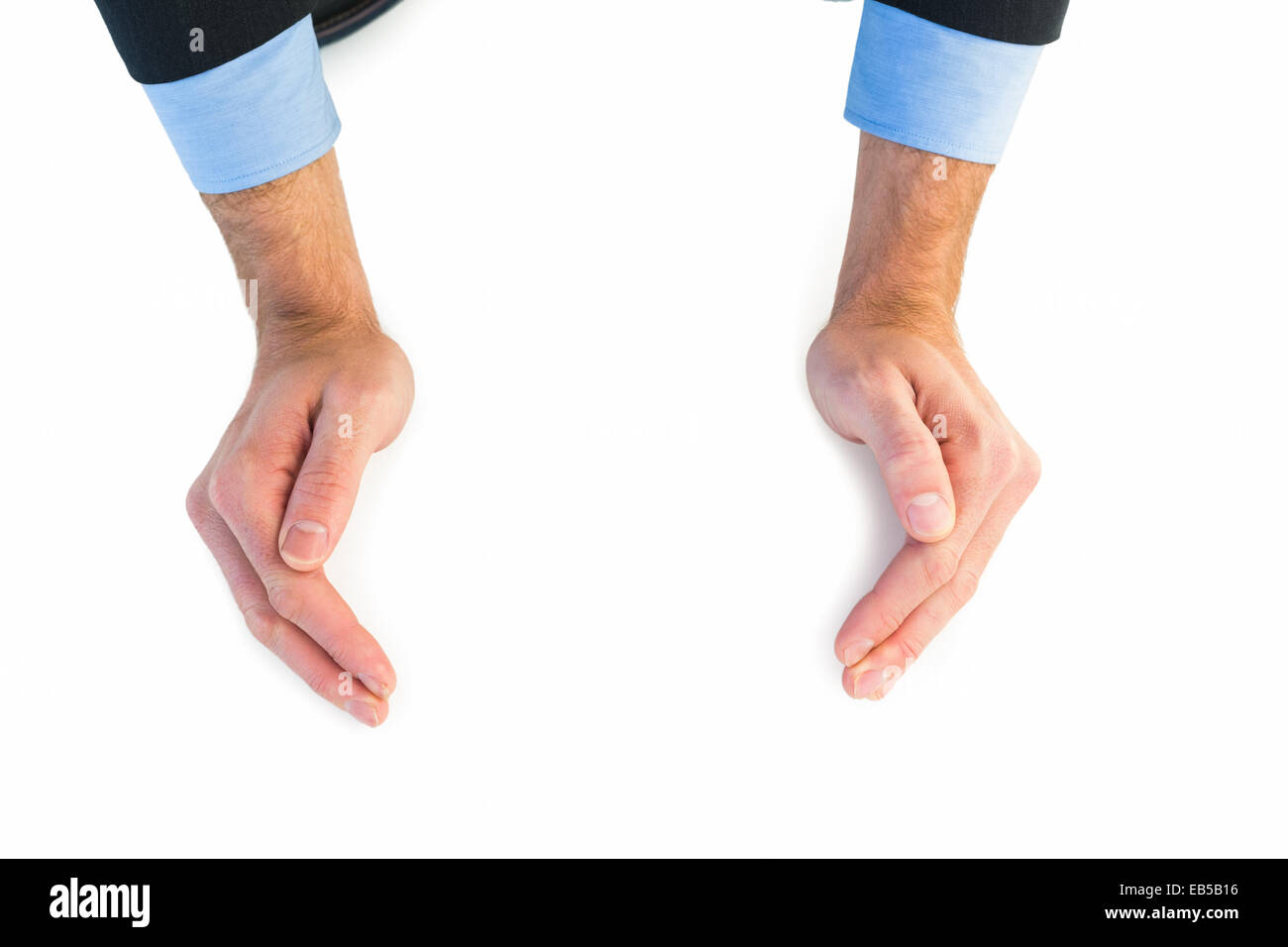 Close up of businessman with hands spread on the floor Stock Photo - Alamy