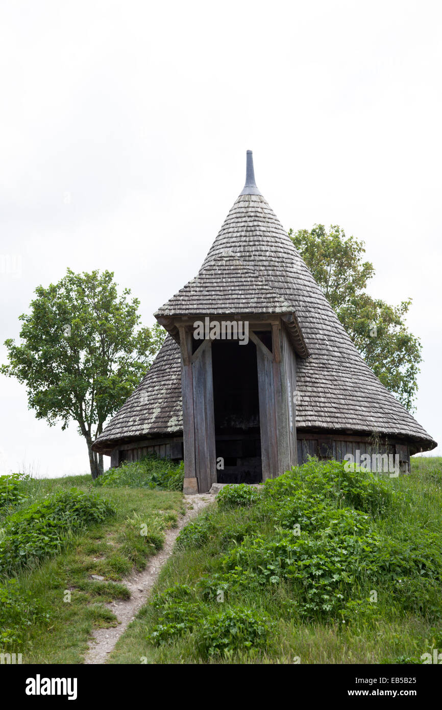 The cold room of Brouage: half-buried and covered with a roof of ...