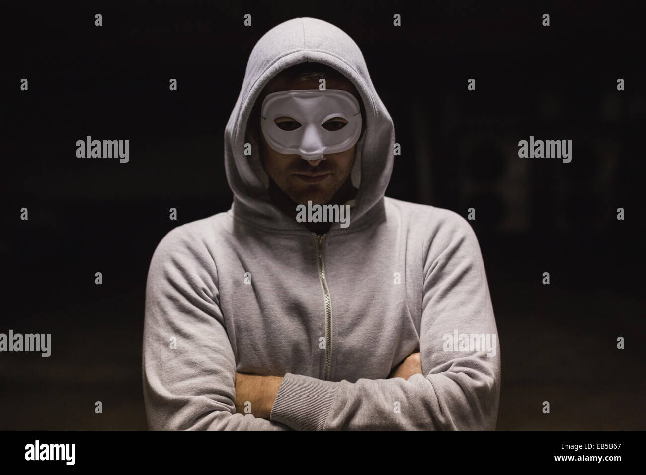 Serious criminal in black burglar hi-res stock photography and images ...