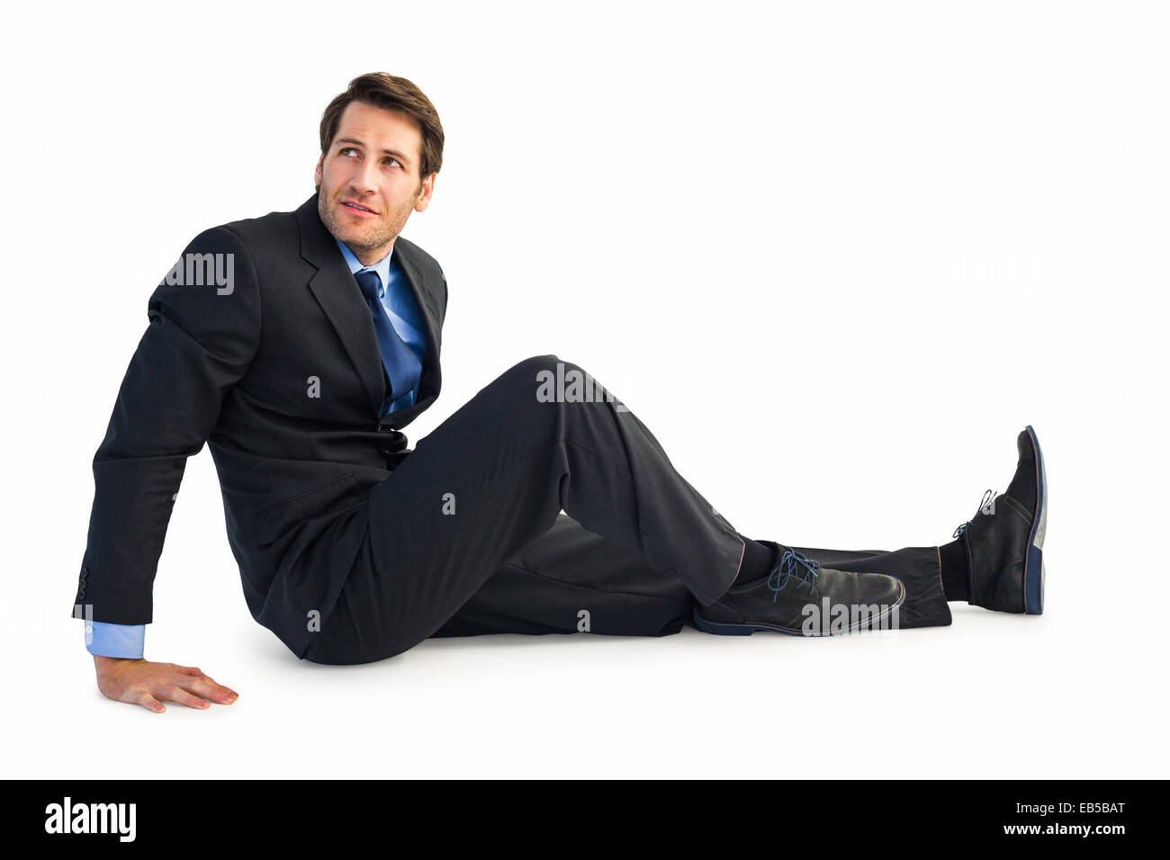 Handsome businessman in blue suit Cut Out Stock Images & Pictures - Alamy