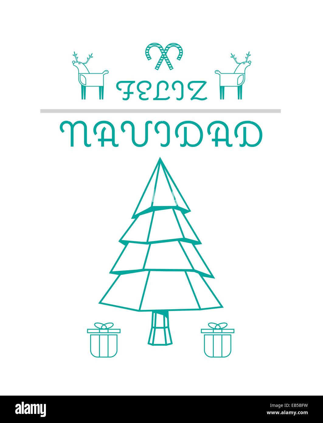 Merry christmas feliz navidad Cut Out Stock Images & Pictures - Alamy