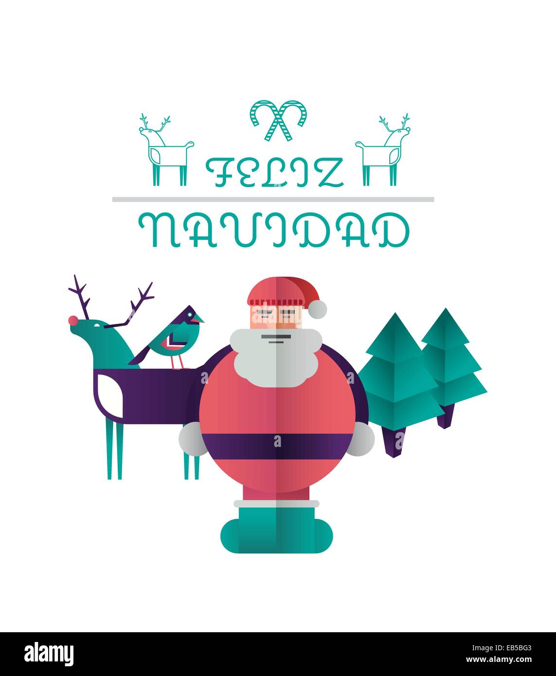 Merry christmas feliz navidad Cut Out Stock Images & Pictures - Alamy