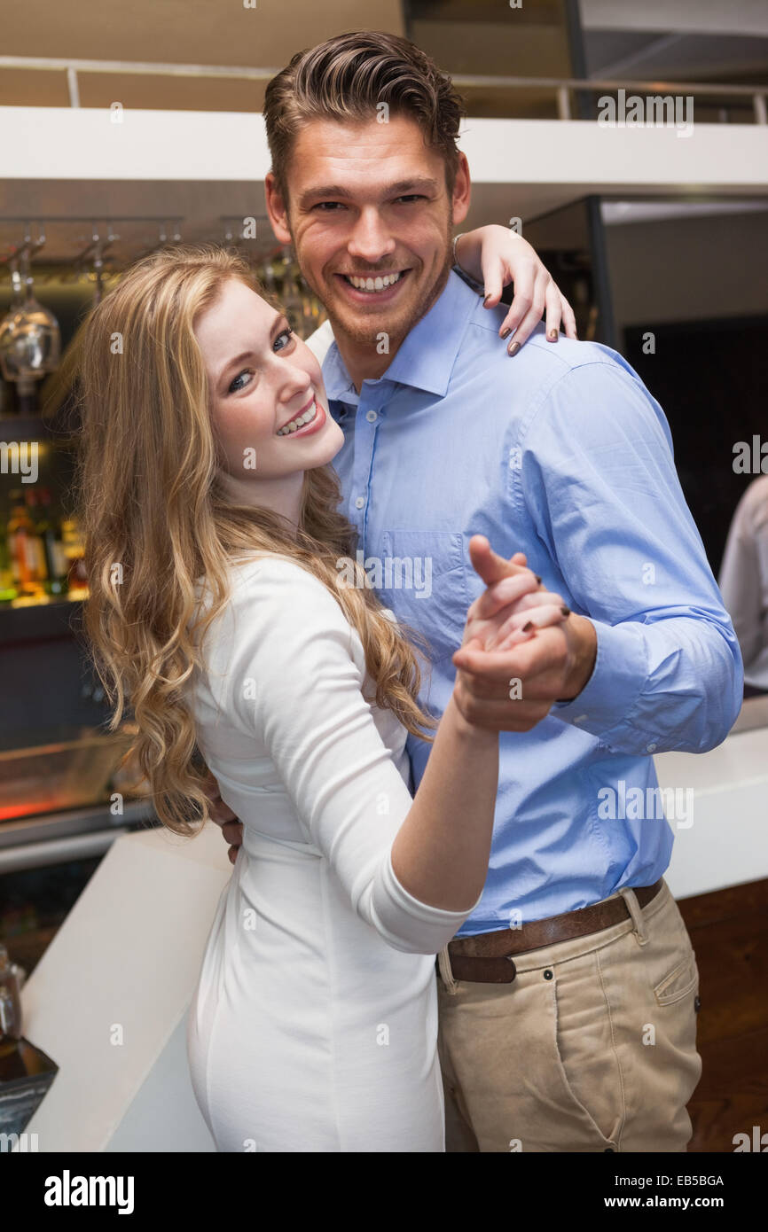 Cute couple slow dancing together hi-res stock photography and images ...