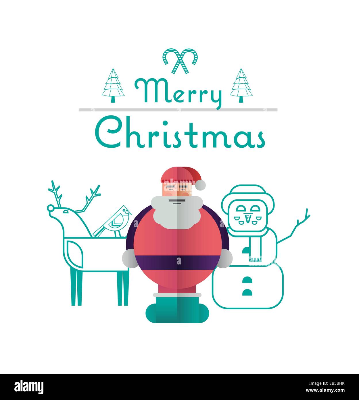 Happy christmas message Stock Vector Images - Alamy