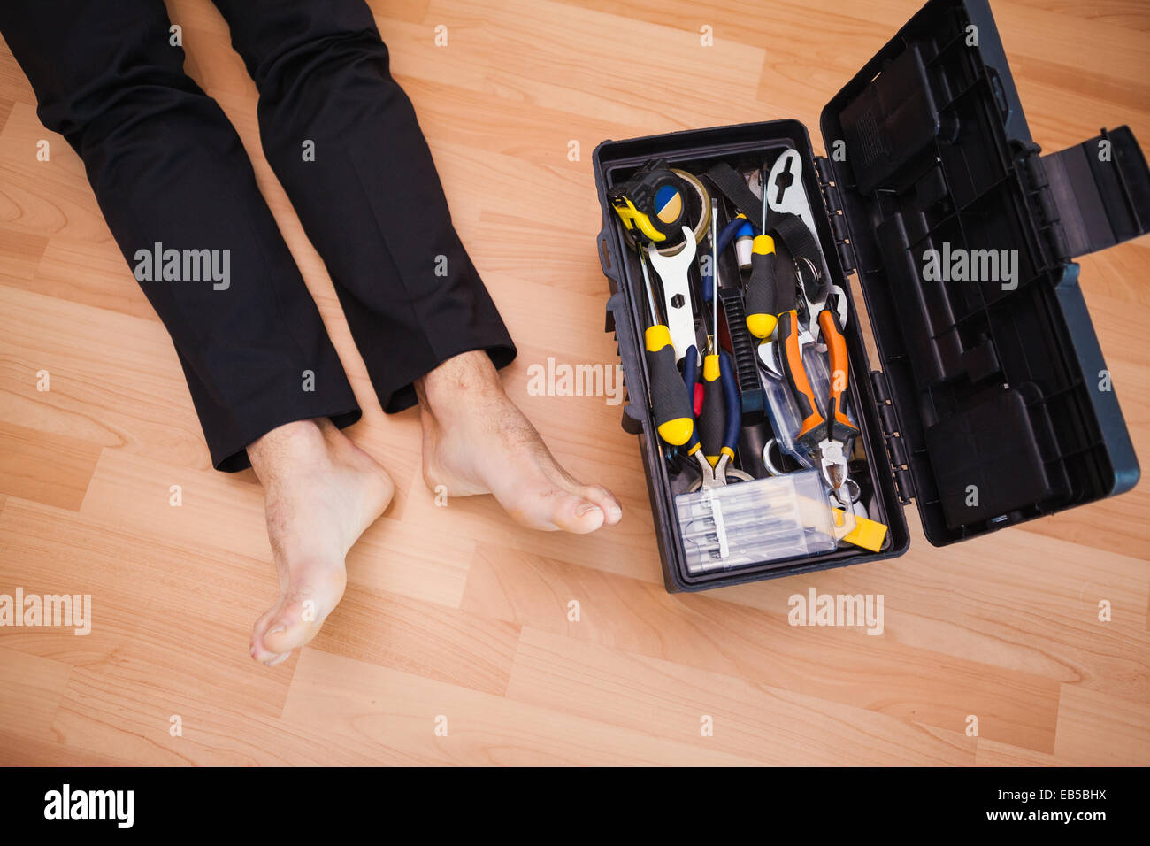 Tools toolbox lying on hi-res stock photography and images - Alamy