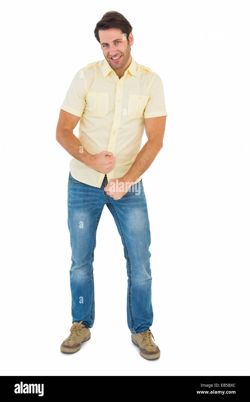 Man short muscles Cut Out Stock Images & Pictures - Alamy