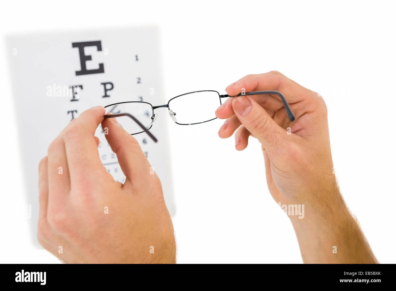 Vision test man eye Cut Out Stock Images & Pictures - Alamy