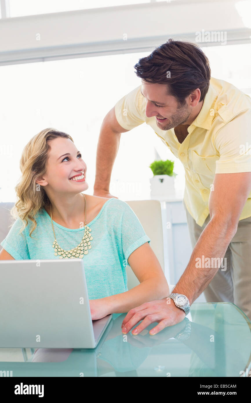 Creative business partners working together Stock Photo - Alamy