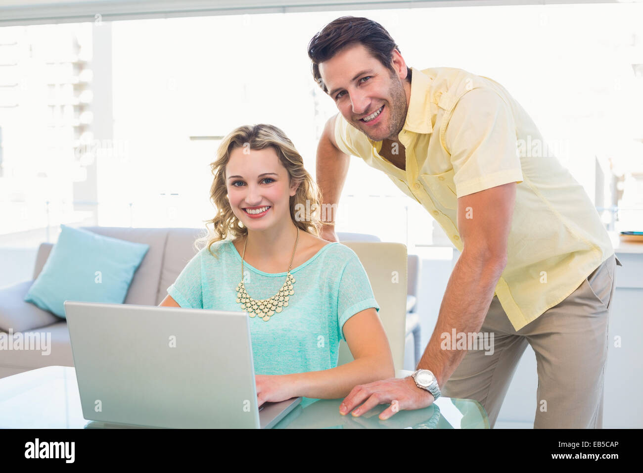 Cheerful creative business partners hi-res stock photography and images ...