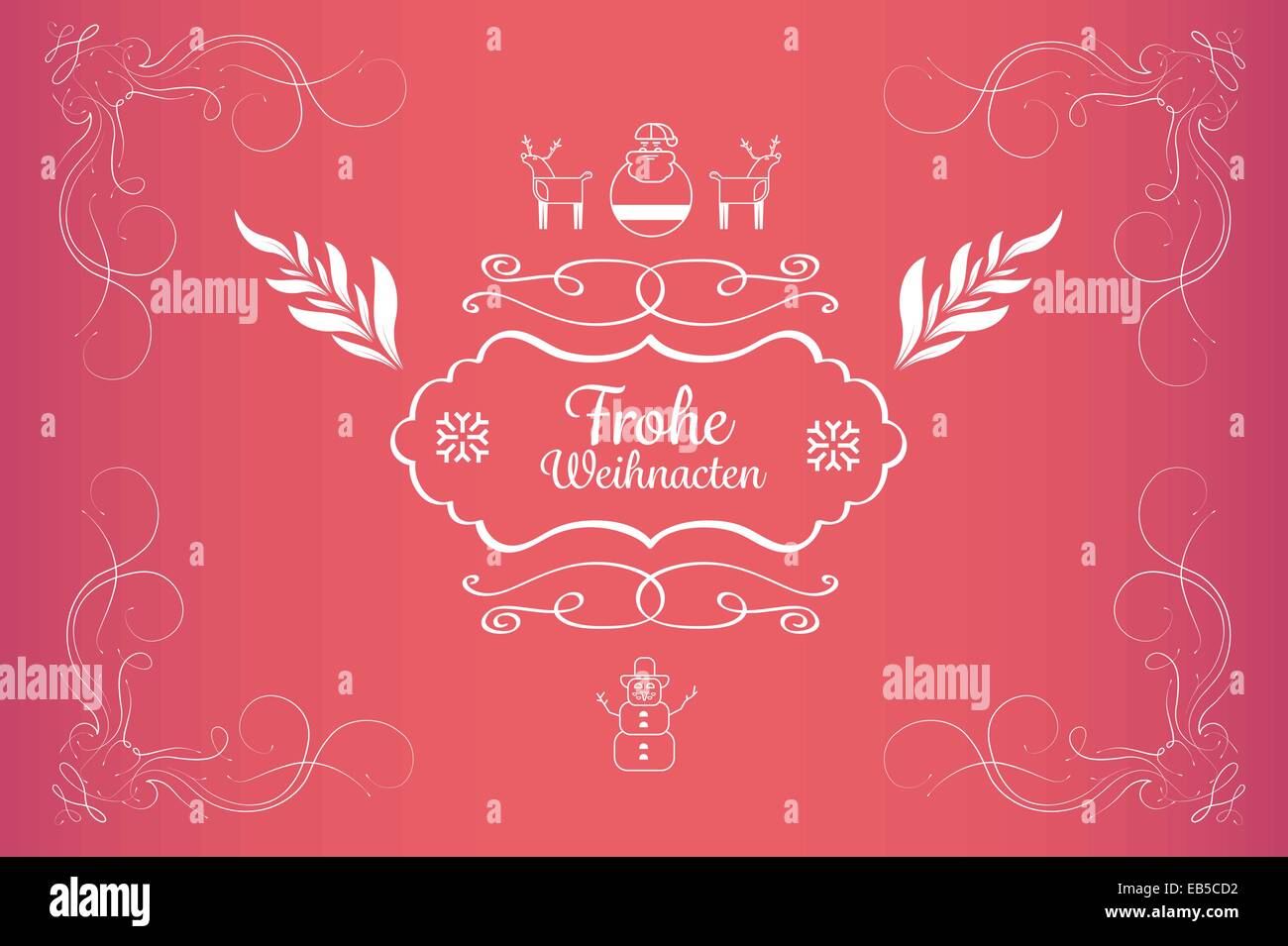 Merry christmas vector in german Stock Vector Image & Art - Alamy
