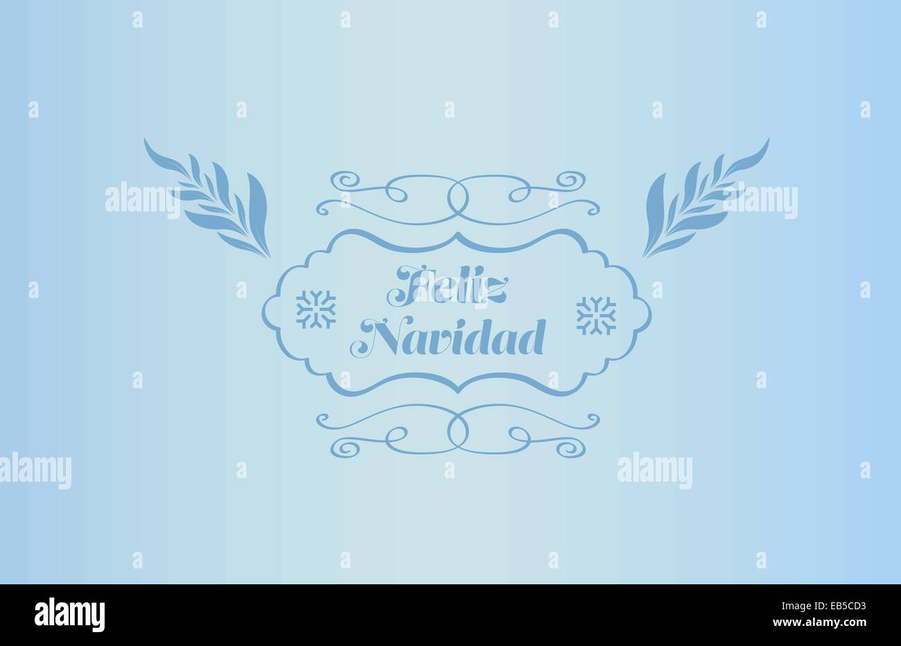 Christmas illustration spanish feliz Stock Vector Images - Alamy