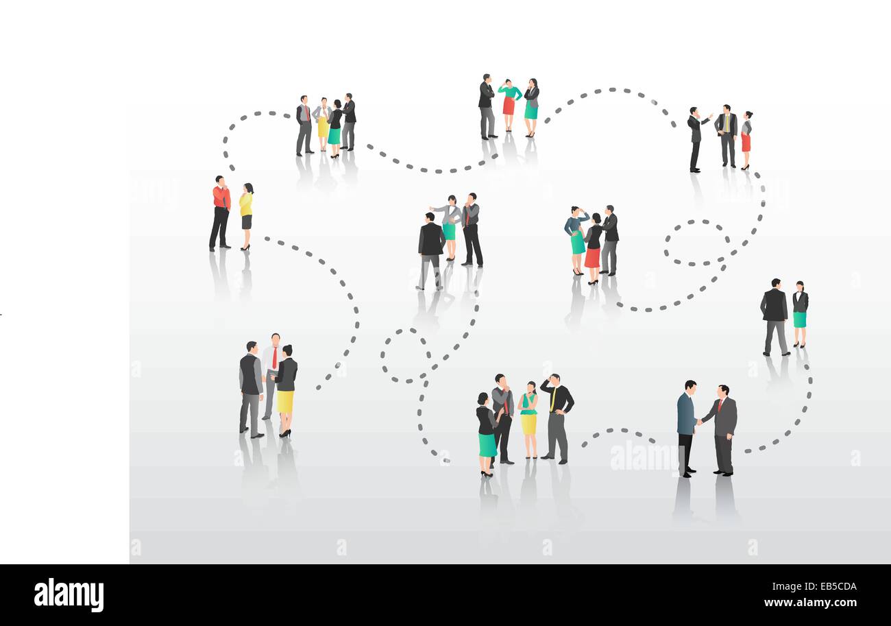 Connecting people illustration hi-res stock photography and images - Alamy