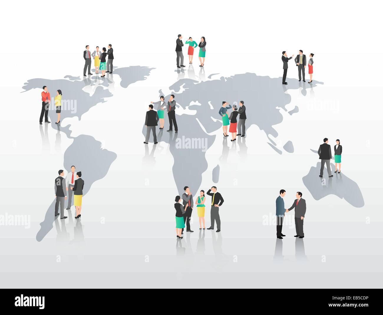 Digital world map on Stock Vector Images - Alamy