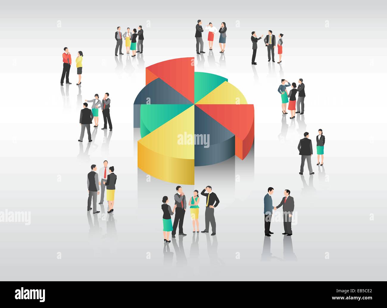 Data analysis pie chart Stock Vector Images - Alamy